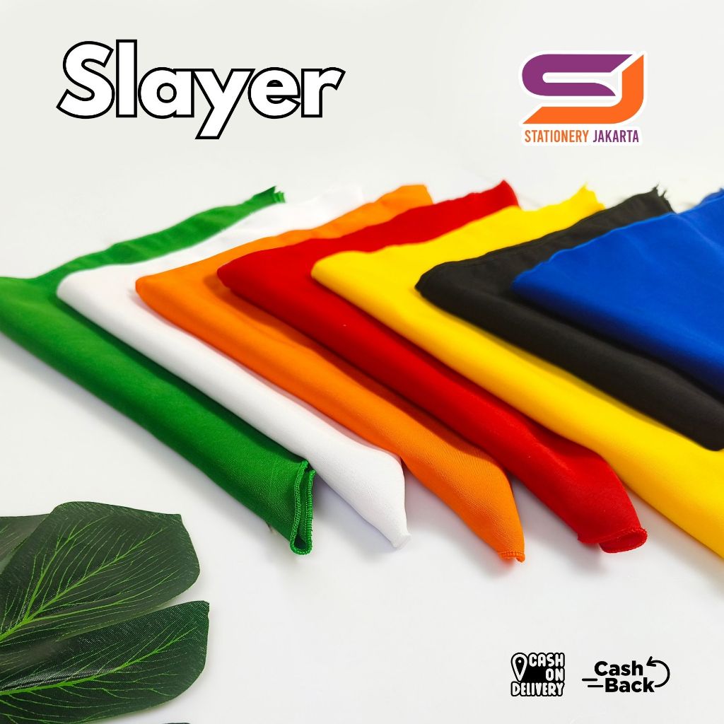 Jual SLAYER SYAL BANDANA IKET SEGITIGA POLOS PANITIA HAJI UMROH & TOUR ...