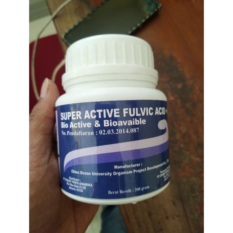 Jual Super active fulvic acid +k, Bio active , pupuk fulvic acid 200grm ...