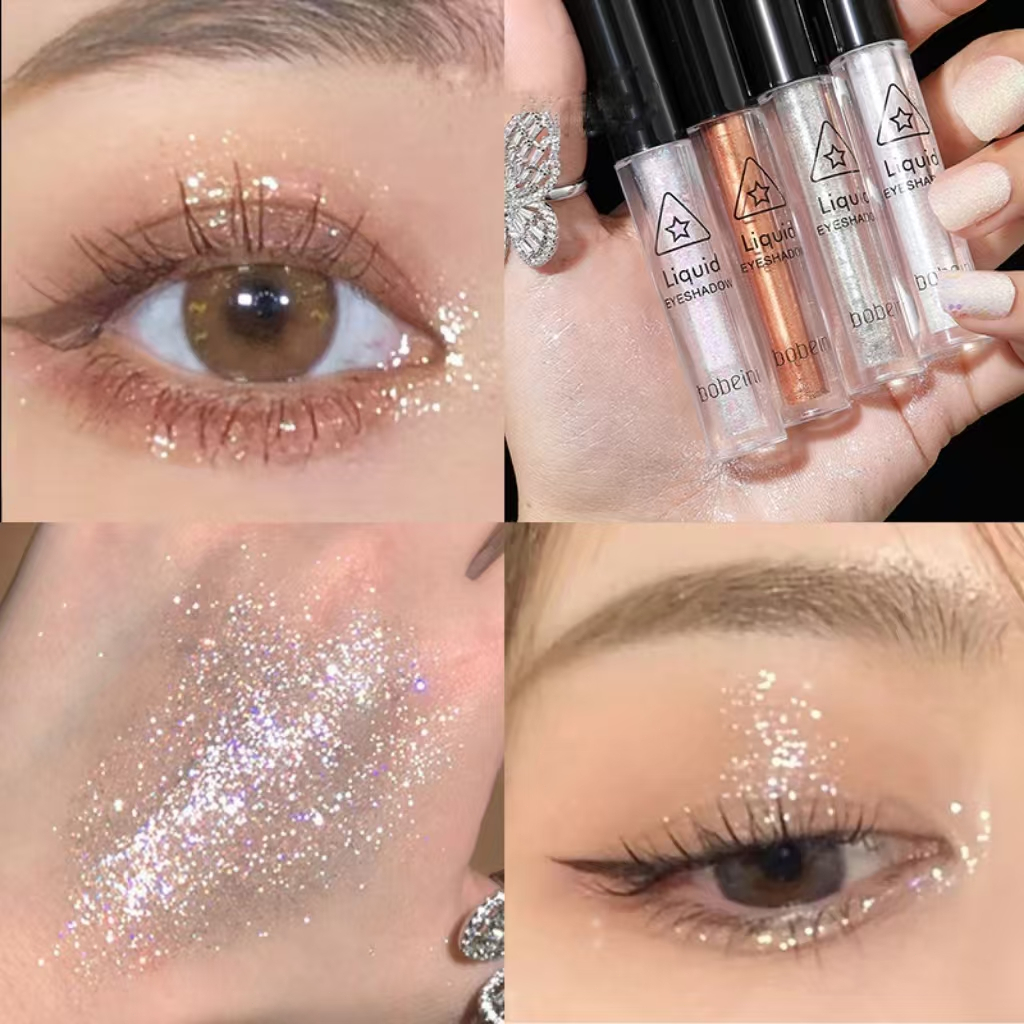 Jual [COD]BOBEINI Diamond Sequins Liquid Glitter Eyeshadow 4 Colors ...