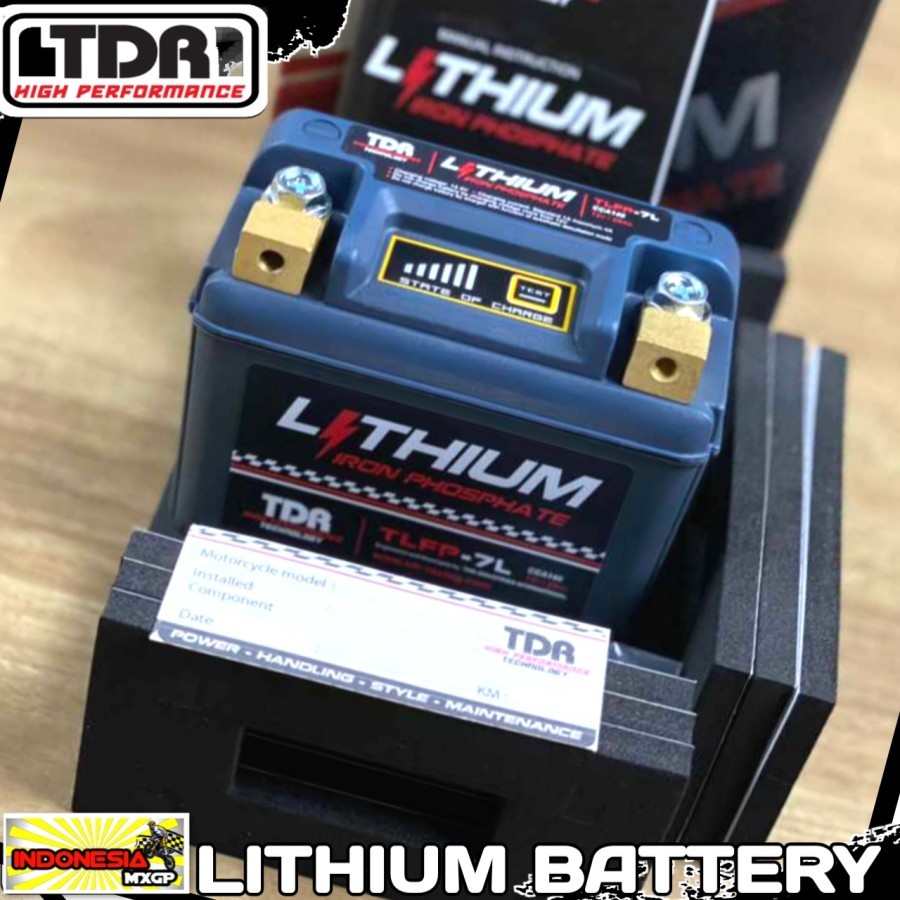 Jual TDR RACING - LITHIUM TLFP-7L IRON PHOSPHATE BATTERY - 12V ACCU ...