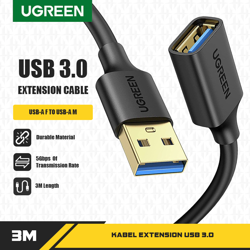 Jual HIMTECH - UGREEN 30127 USB Extension Cable USB Male To USB 3.0 ...