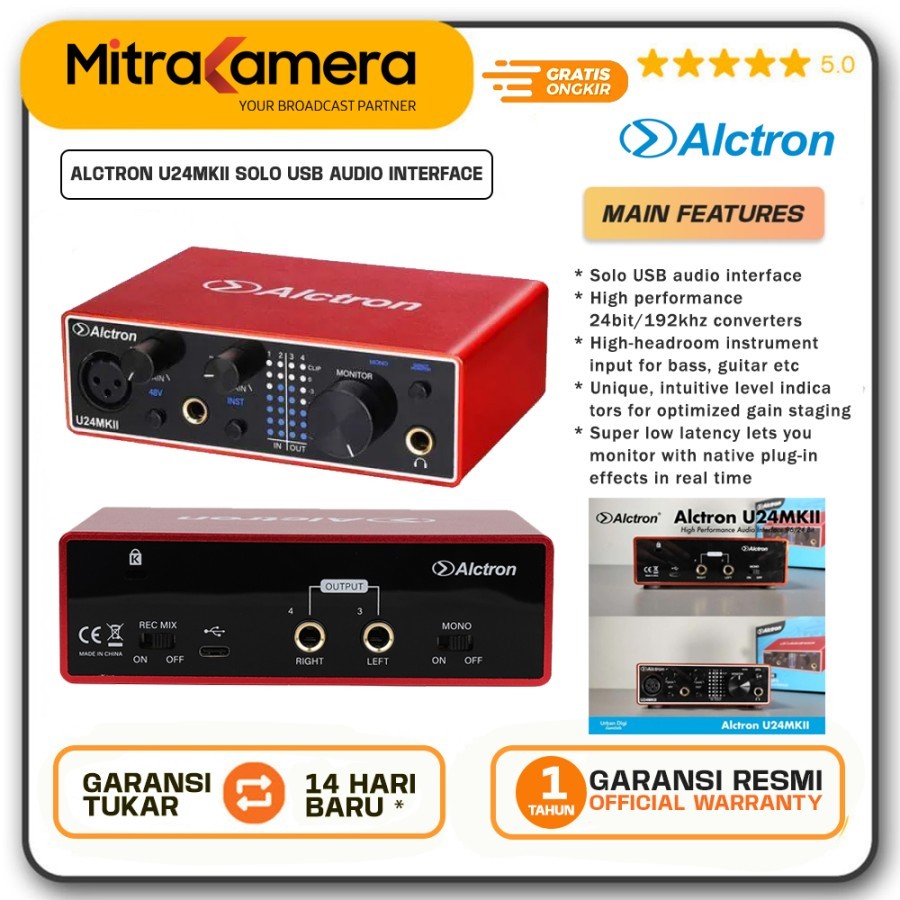 Jual Alctron U24MKII Solo USB Audio Interface | Shopee Indonesia