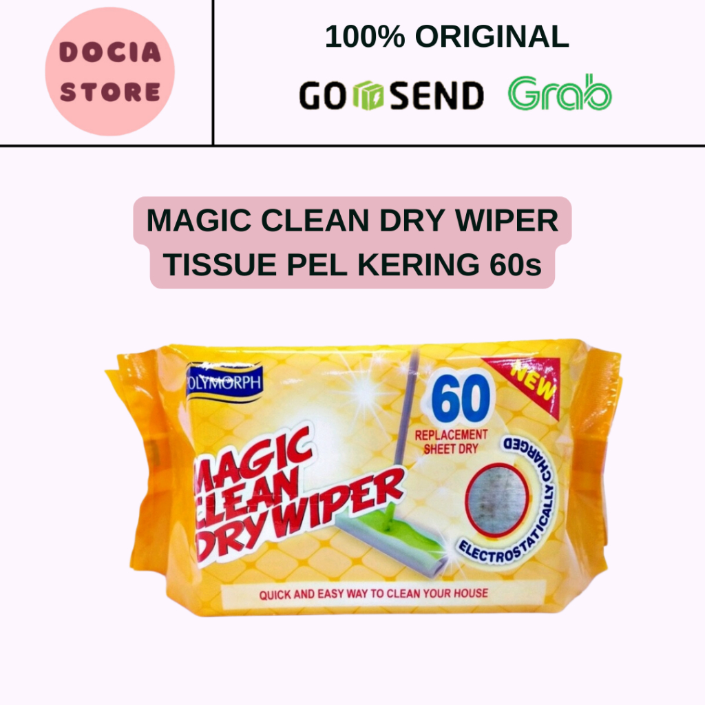 Jual POLYMORPH MAGIC CLEAN DRY WIPES 60s | TISU SAPU KERING | Shopee ...