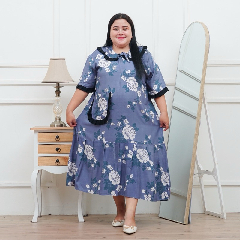 Jual DASTER JUMBO BAHAN RAYON DASTER VIRAL DAN TERBARU DRESS JUMBO LD ...