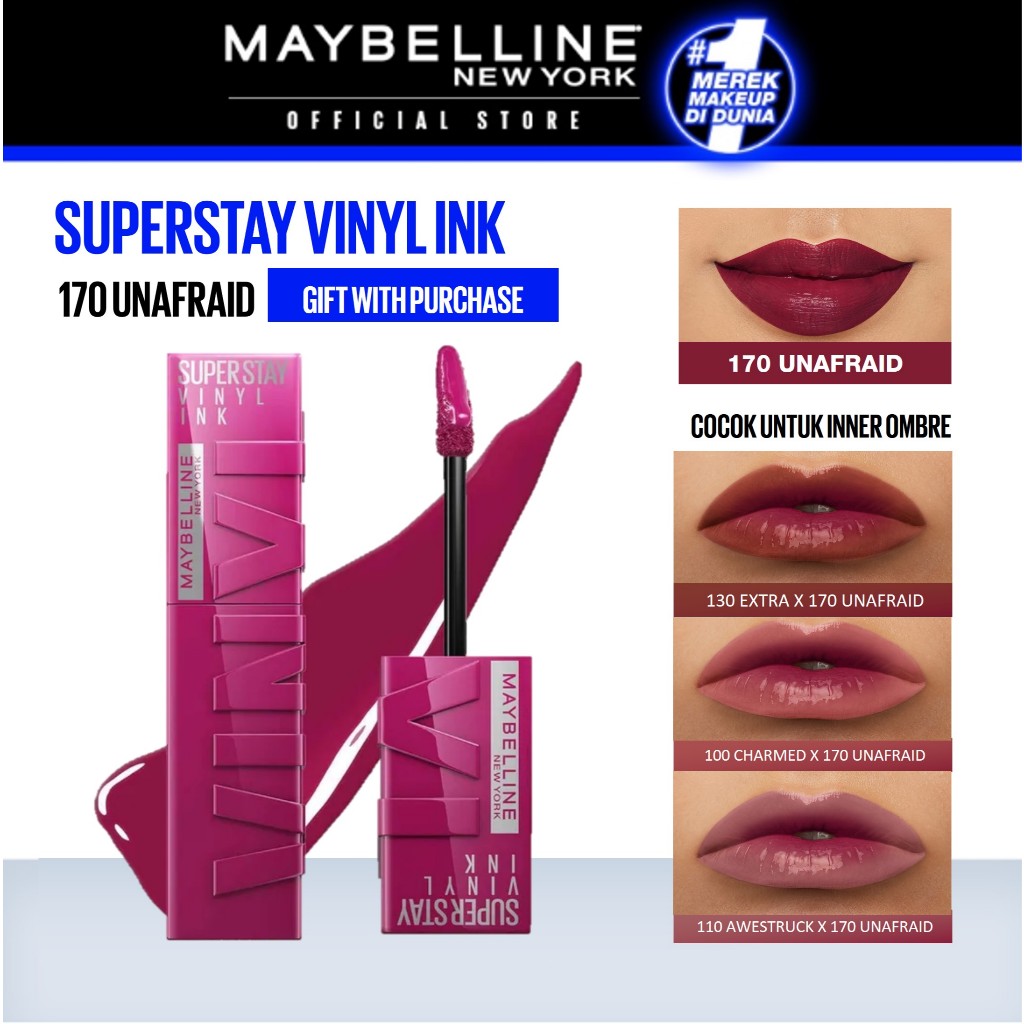 Jual (FREE GIFT - DO NOT ORDER) MAYBELLINE OFFICIAL Superstay Vinyl Ink ...