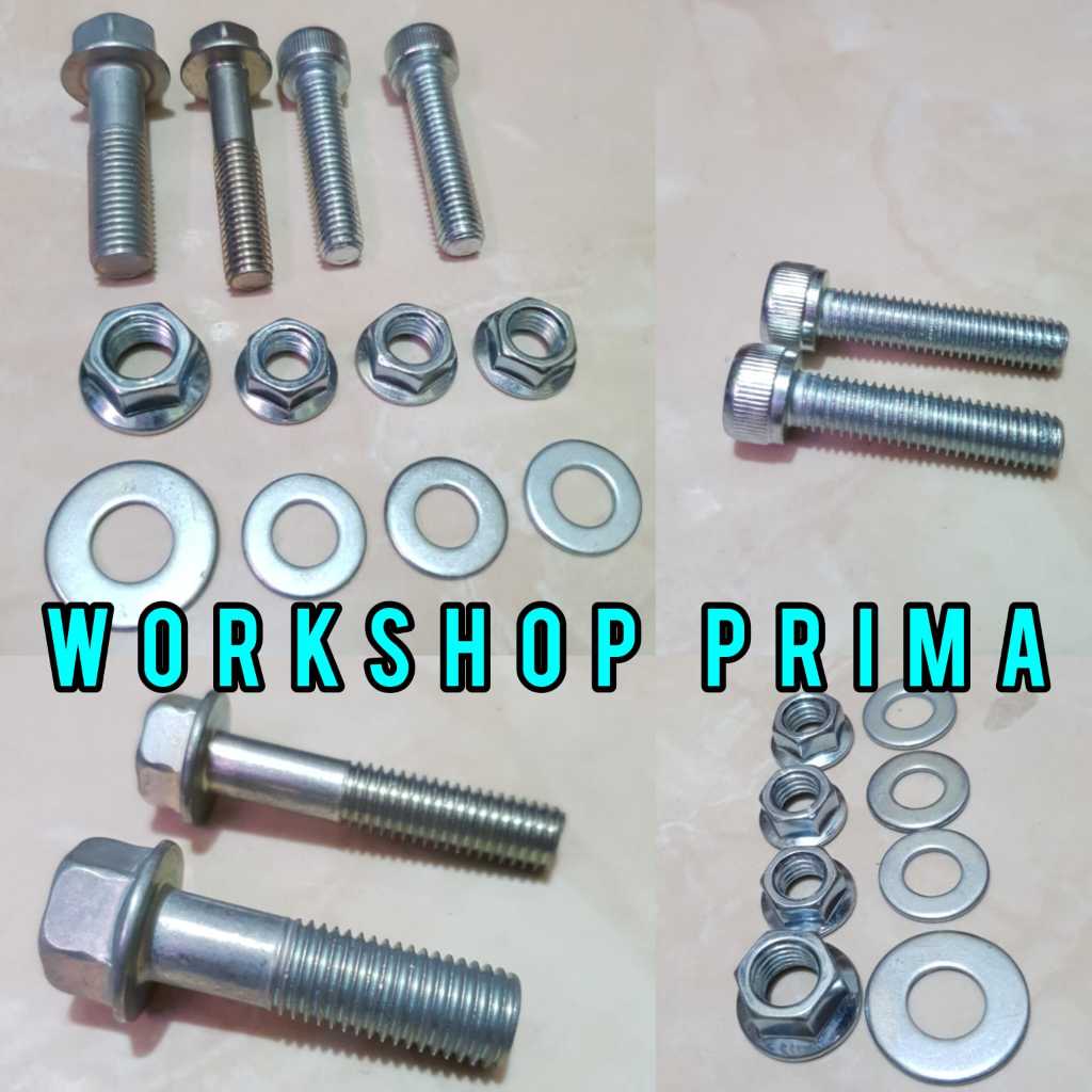 Jual BA00001 Paket baut set breket dudukan pegangan kenalpot knalpot ...