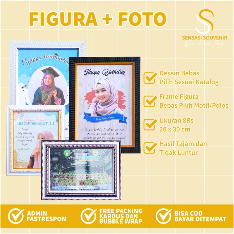 Jual TERMURAH!!! (PART 1) FRAME FIGURA FOTO KADO GIFT ULANG TAHUN ...