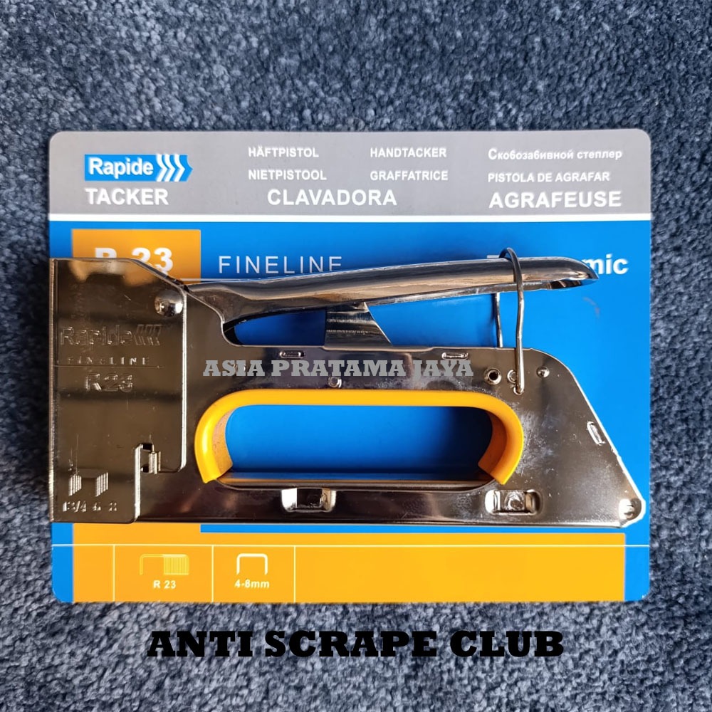 Jual DIJAMIN ASLI RAPIDE Staple Stapler Gun Tacker R23 - Staples Hekter ...