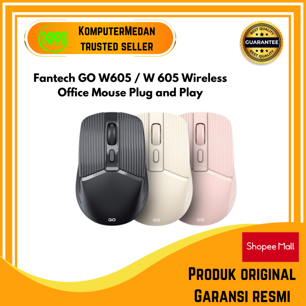 Jual Fantech GO W605 / W 605 Wireless Office Mouse Plug and Play | Shopee Indonesia