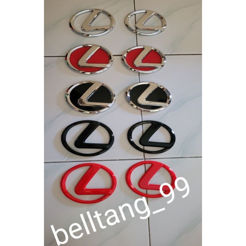Jual Logo Lexus Merah / Emblem lexus merah / logo lexus chrome / logo ...