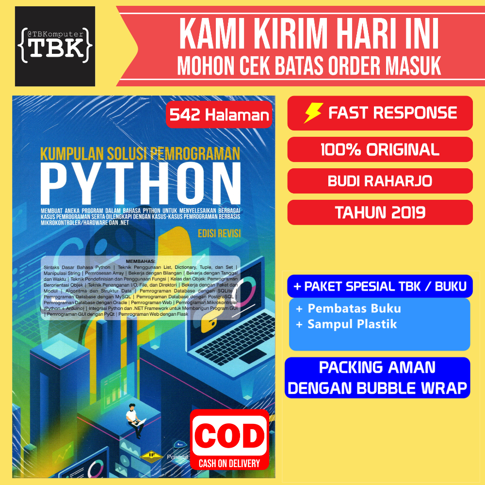 Jual BUKU KUMPULAN SOLUSI PEMROGRAMAN PYTHON BUDI RAHARJO REVISI 2 ...