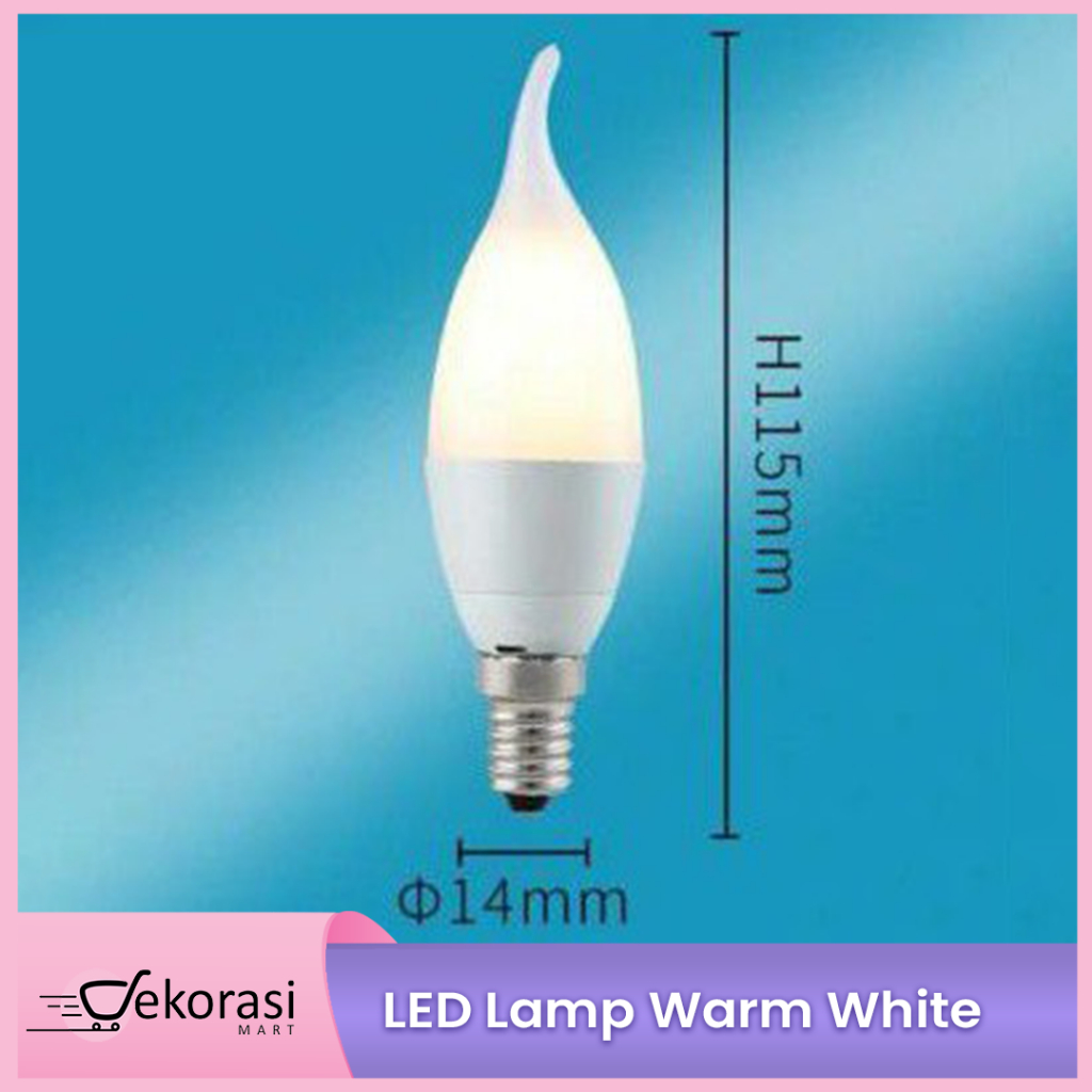 Jual LED Lamp WARM WHITE / Bohlam LED kuning / Lampu LED/bohlam lancip ...
