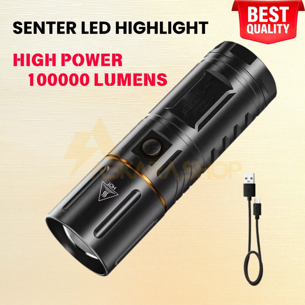 Jual Boruit Senter Led 10000 Lumen Daya Tinggi Jarak 500 Meter Power ...