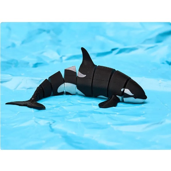Jual Mainan Lucu Edukasi Artikulasi Articulated Paus Orca Toy - Mainan ...