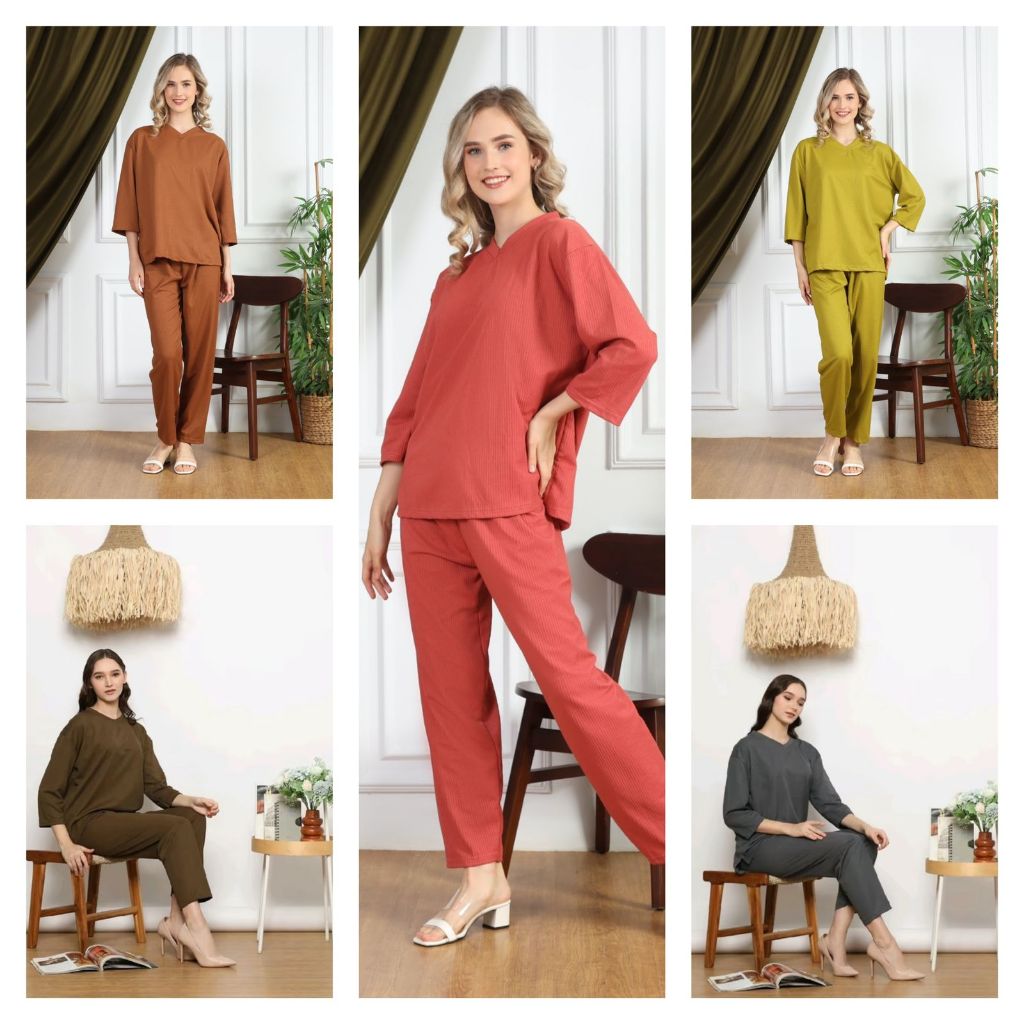 Jual Setelan knit Dewasa 1X CO dapat 3 | Shopee Indonesia