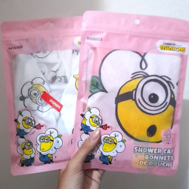 Jual Miniso Minions Flower Shower Cap Despicable Me Penutup Kepala ...