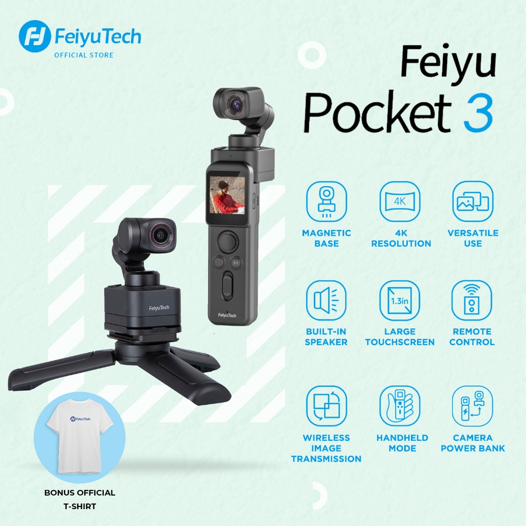 Jual Feiyu Pocket 3 Cordless Detachable Gimbal Camera | Shopee Indonesia