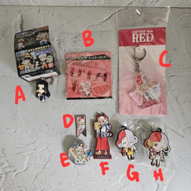 Jual official merch one piece uta yamato boa hancock acrylic keychain ...