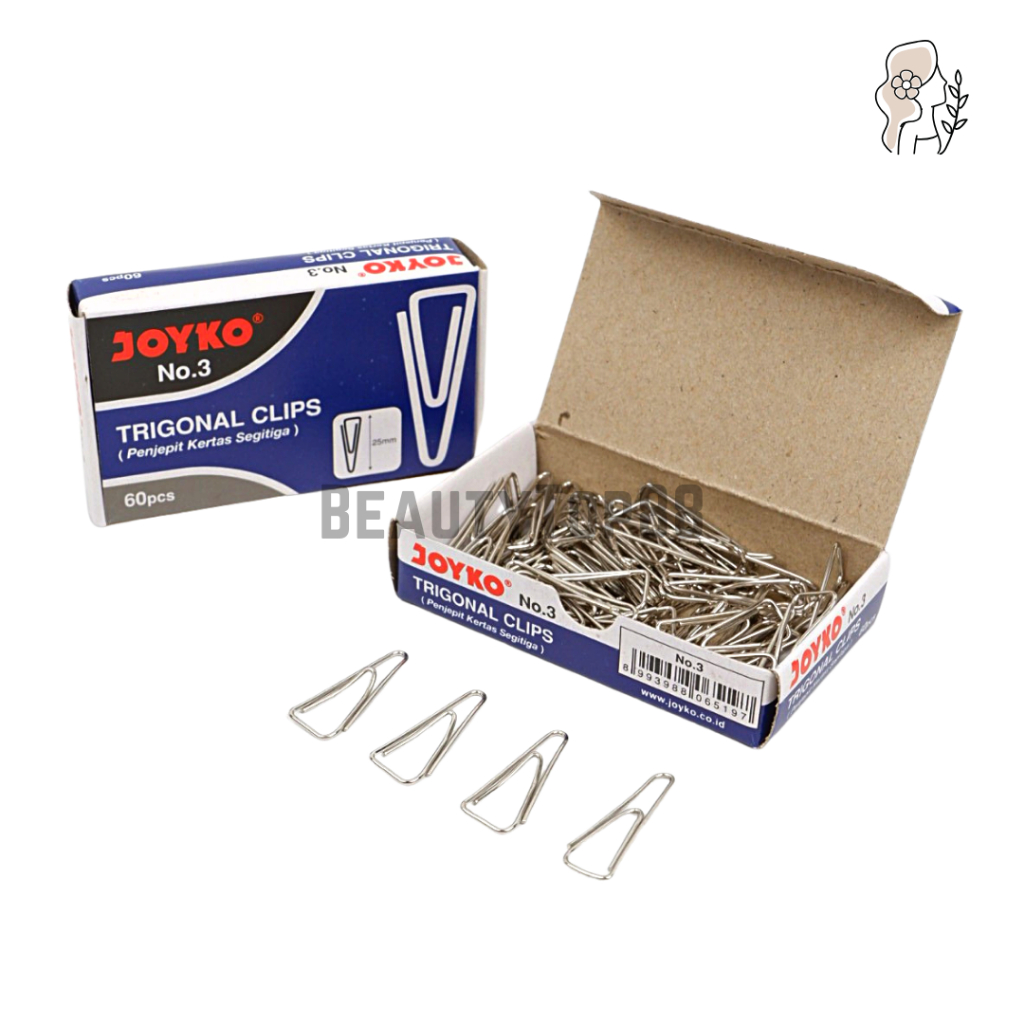 Jual Trigonal Paper Clip No.3 Joyko - Klip Penjepit Kertas Segitiga ...