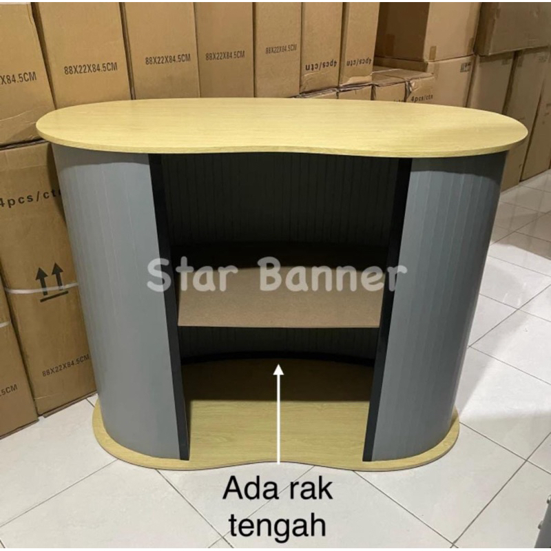 Jual Polycounter Oval Large (no header) | Pop Up Table | Pop Up counter ...