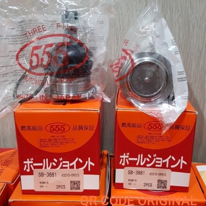 Jual KODE B36T BALL JOINT UP ATAS TOYOTA INNOVA FORTUNER HILUX 555 ...