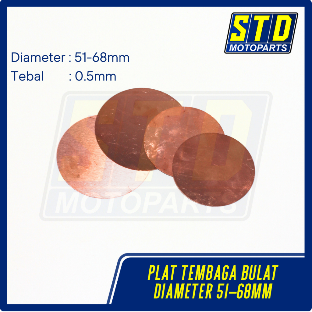 Jual Plat Tembaga Bulat Diameter 51-57mm & 59-68mm | Shopee Indonesia