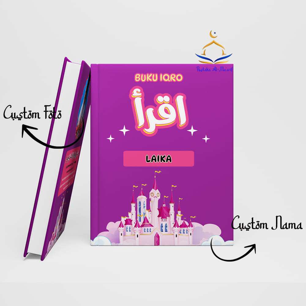 Jual Iqro Custom Tulis Nama Desain Cover Iqra Warna Custom Hard Cover ...