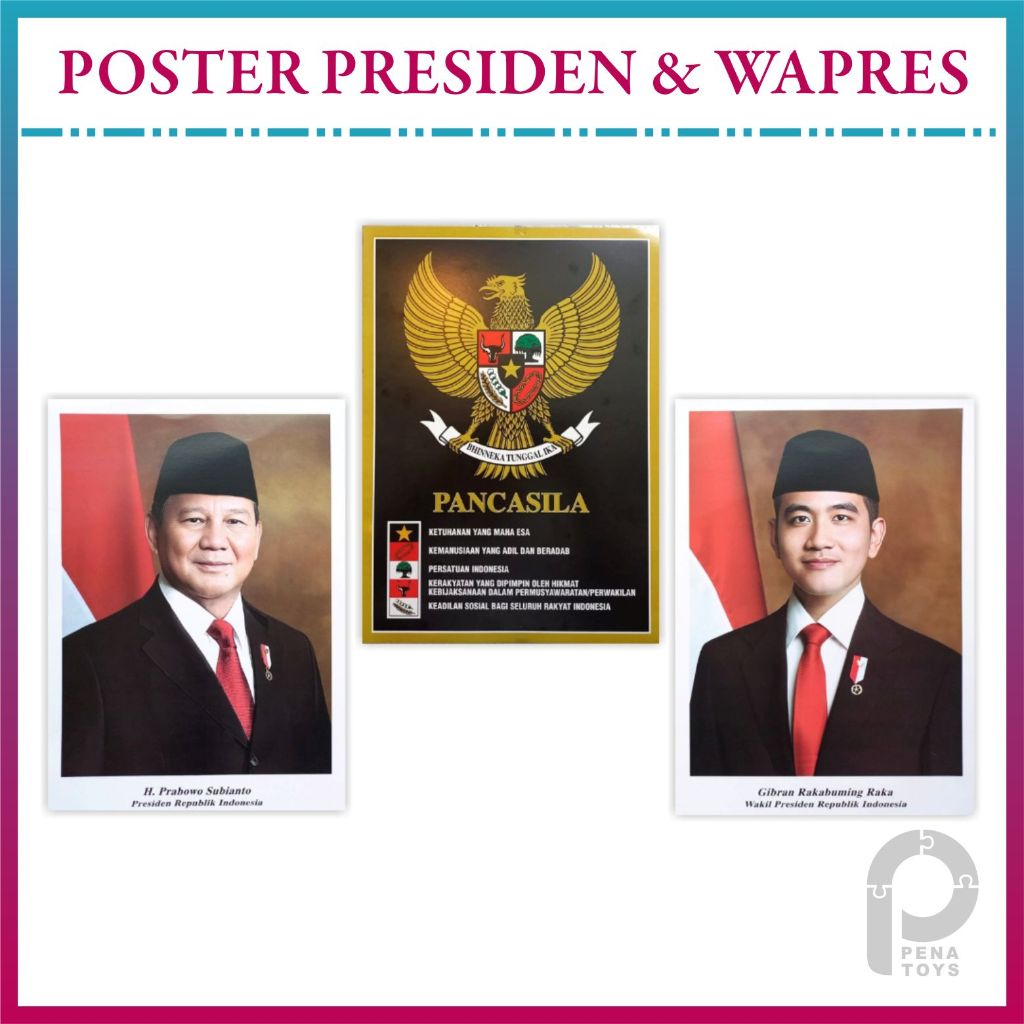 Jual Poster Presiden Gambar Garuda Presiden dan Wakil Presiden | Shopee ...