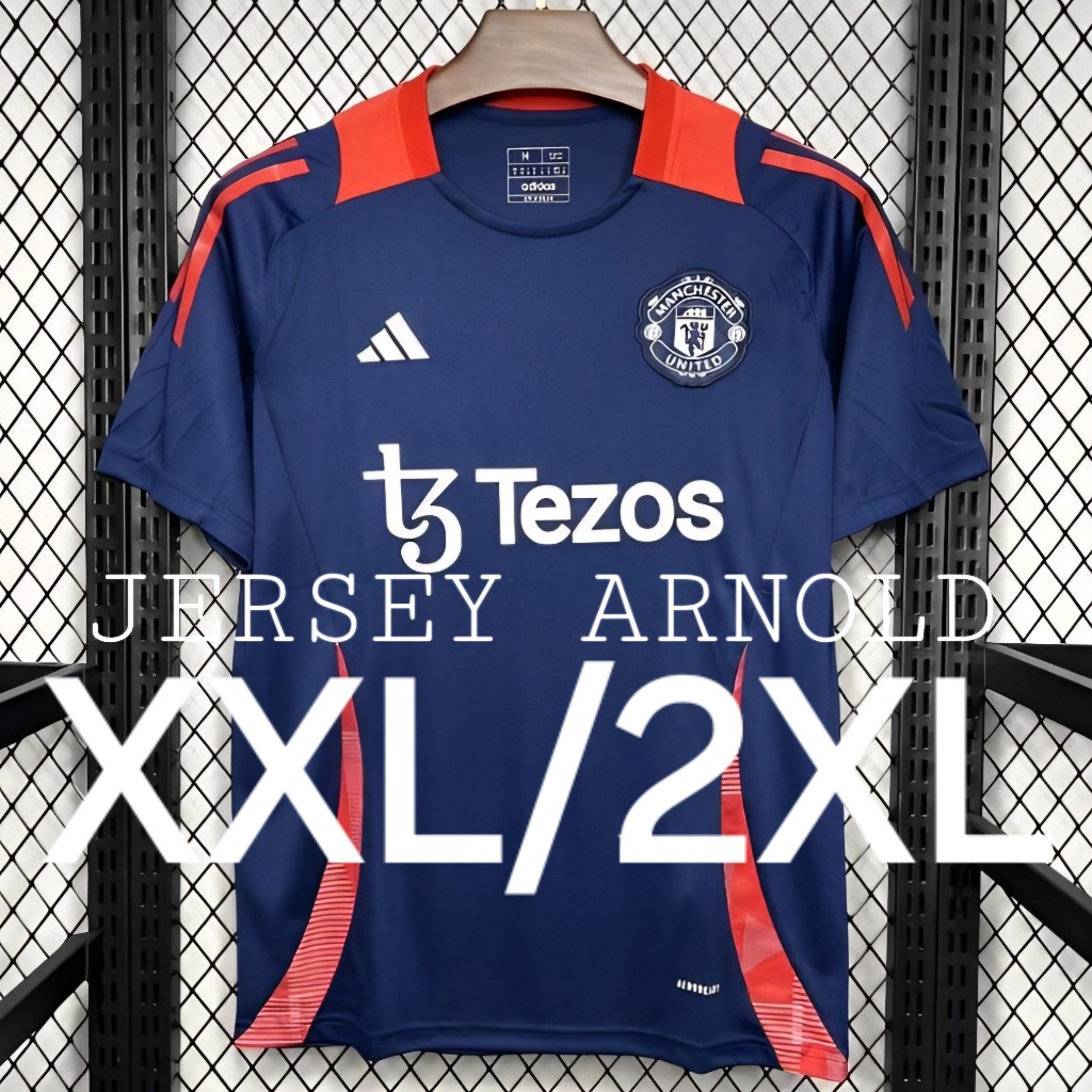 Jual JERSEY MU PRE MATCH PREMATCH TRAINING XXL 2XL NAVY DONGKER BIRU ...