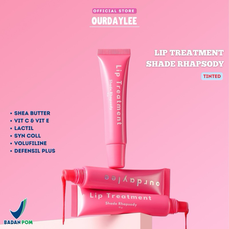 Jual OURDAYLEE - Lip Treatment Shade Rhapsody (Tinted) | Shopee Indonesia
