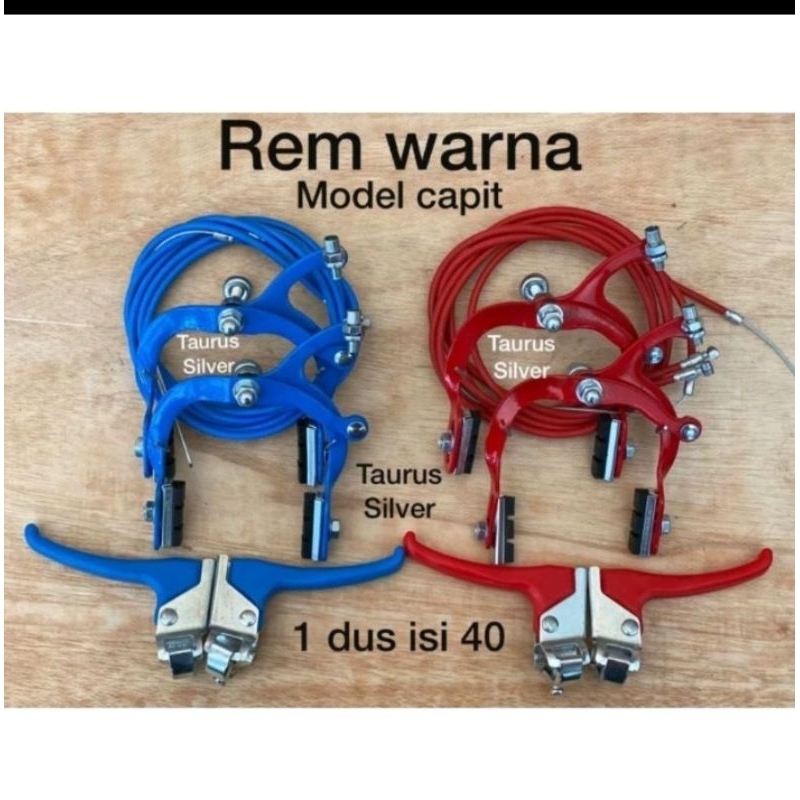 Jual Rem Sepeda Anak, Rem U Brake Sepeda BMX Mini dll Warna Merah ...