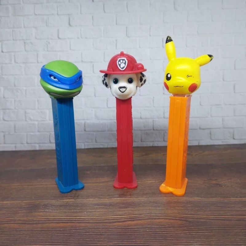 Jual Ninja Turtle, Pow Patrol, Pokemon Pikachu set 3 pcs PEZ Candy ...