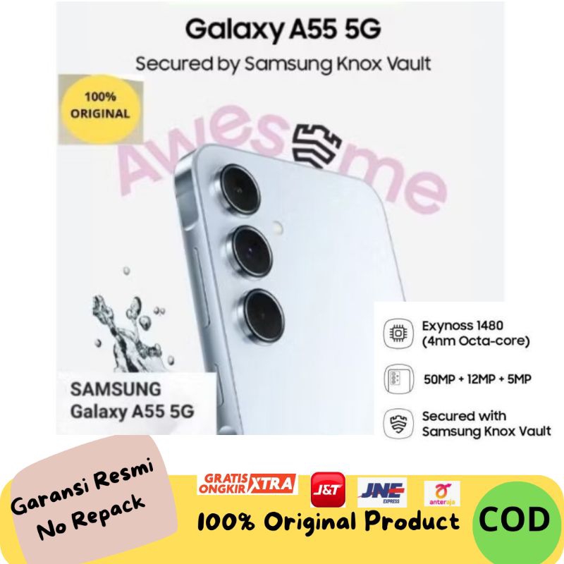 Jual Official Samsung Galaxi A55 5G 8/256 Segel Original Garansi RESMI ...