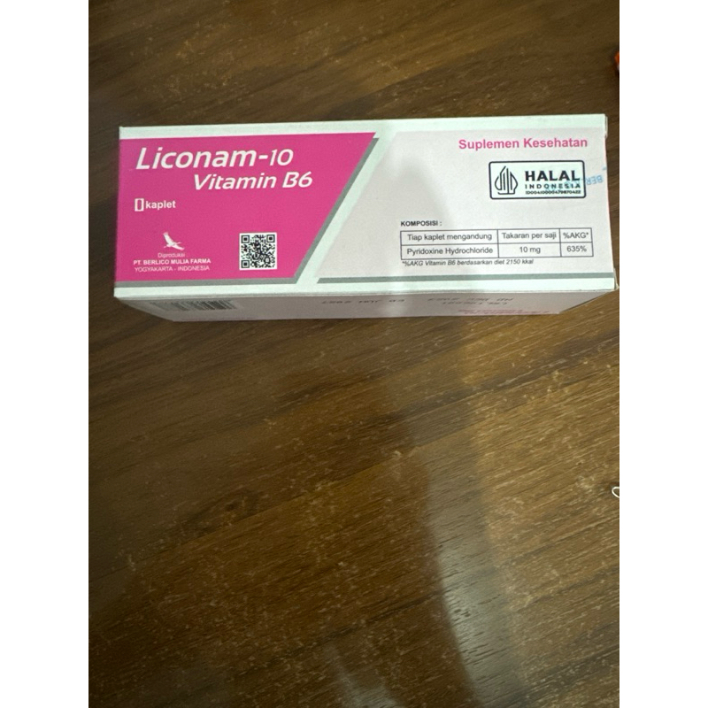Jual liconam vitamin b6 box | Shopee Indonesia