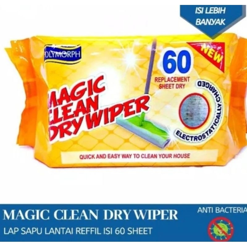 Jual Polymorph magic clean dry wipper/tissue pembersih lantai/tissue ...