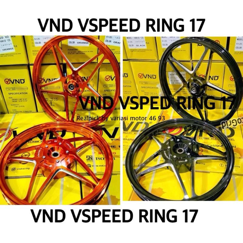 Jual VELG VND RACING V SPEED GEN2 V2 140x17 & 160x17 MIO SPORTY J SMILE ...