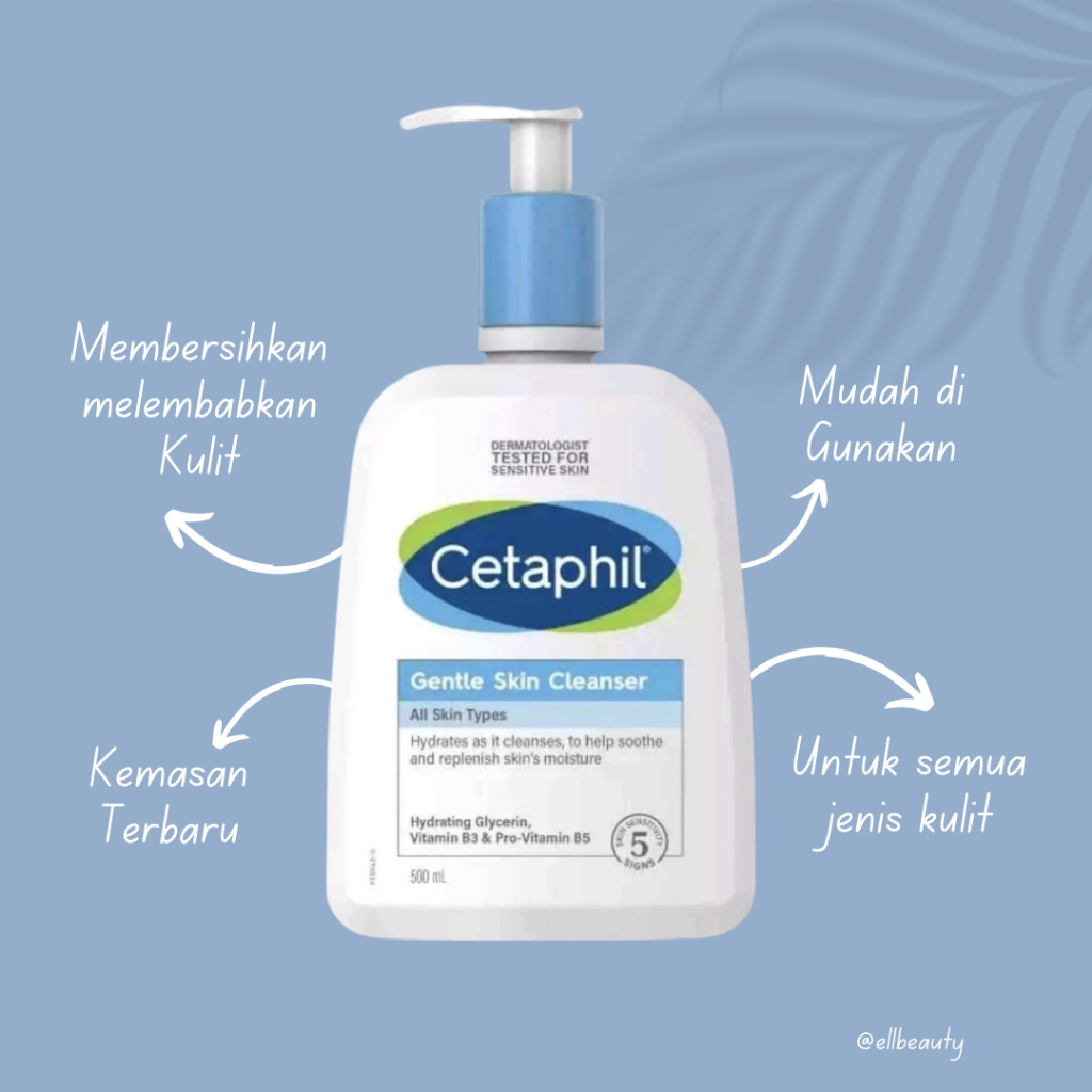 Jual PROMO Cetaphil Gentle Skin Cleanser 500ML Cethapil Facial Wash ...