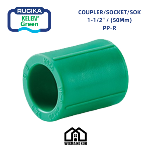 Jual RUCIKA (KELEN GREEN) COUPLER / SOCKET / SOCK / SOK PPR 1-1/2 ...