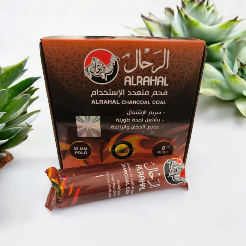 Jual Arang Magic Charcoal Al Rahal Bulat 33mm 1 Box isi 8 Roll | Shopee ...