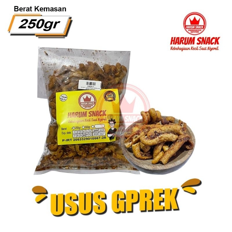 Jual USUS GEPREK 250 gram [Harum Snack Official] SNACK KILOAN ENAK ...