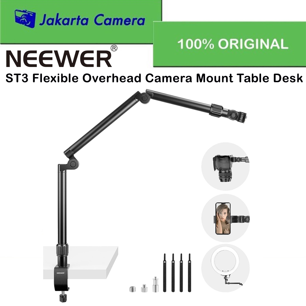 Jual NEEWER ST3 Flexible Overhead Camera Mount Table Desk Stand ...