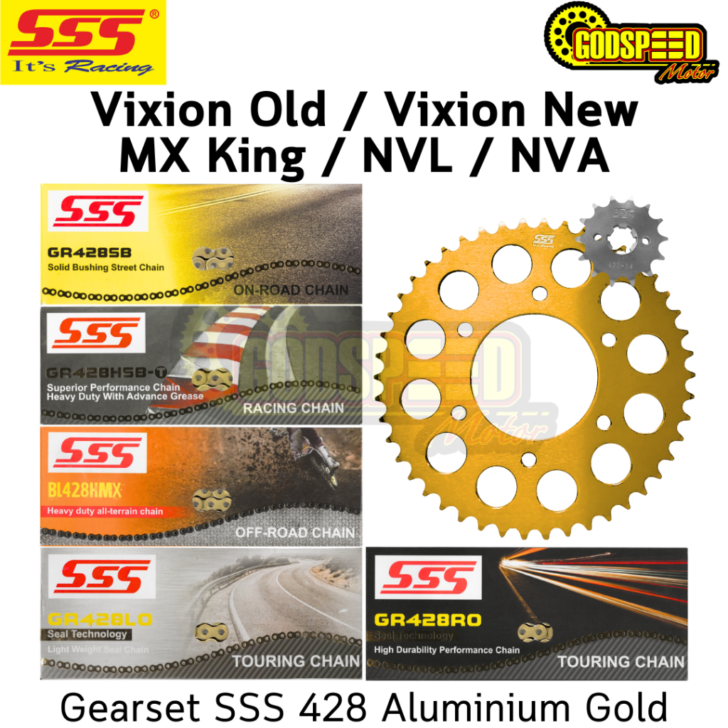 Jual GEARSET / GIRSET / GEAR SET/ GIR SET VIXION OLD NEW NVL NVA XABRE ...