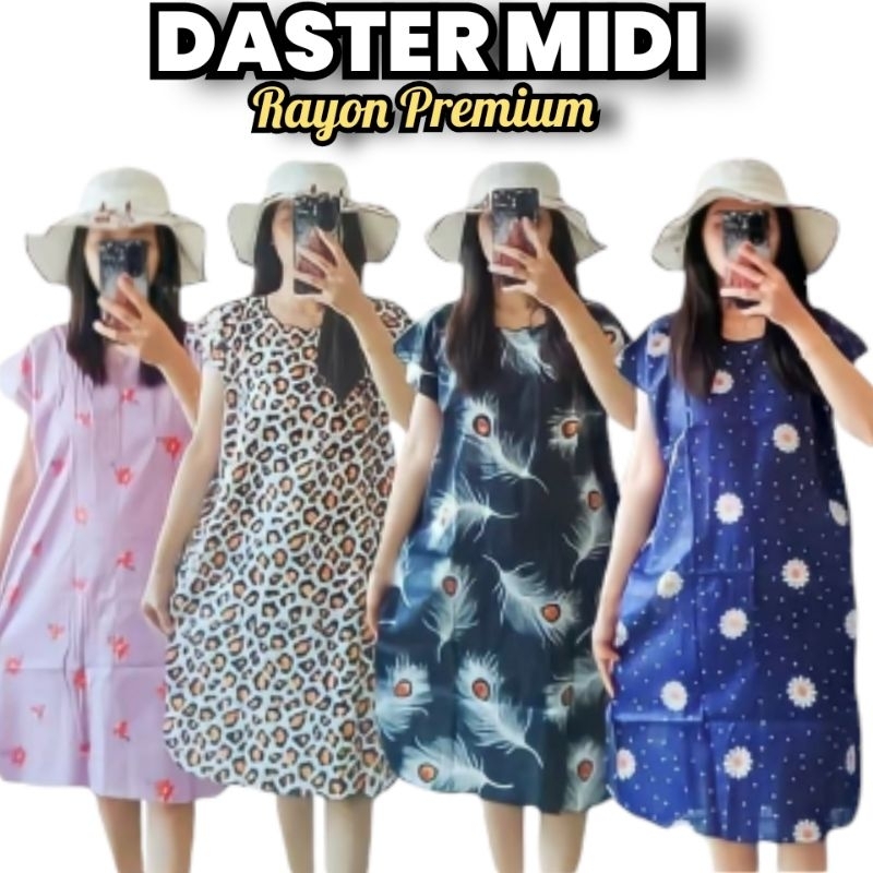 Jual 4 PCS DASTER MIDI SUPER JUMBO JUMBO LD 120 RAYON PREMIUM | Shopee ...