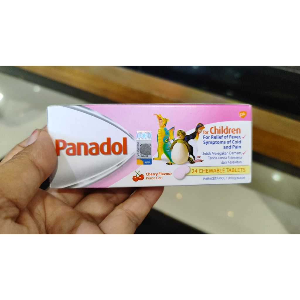 Jual Panadol Anak Chewable / Demam / Nyeri / Flu / Paracetamol/Panadol ...