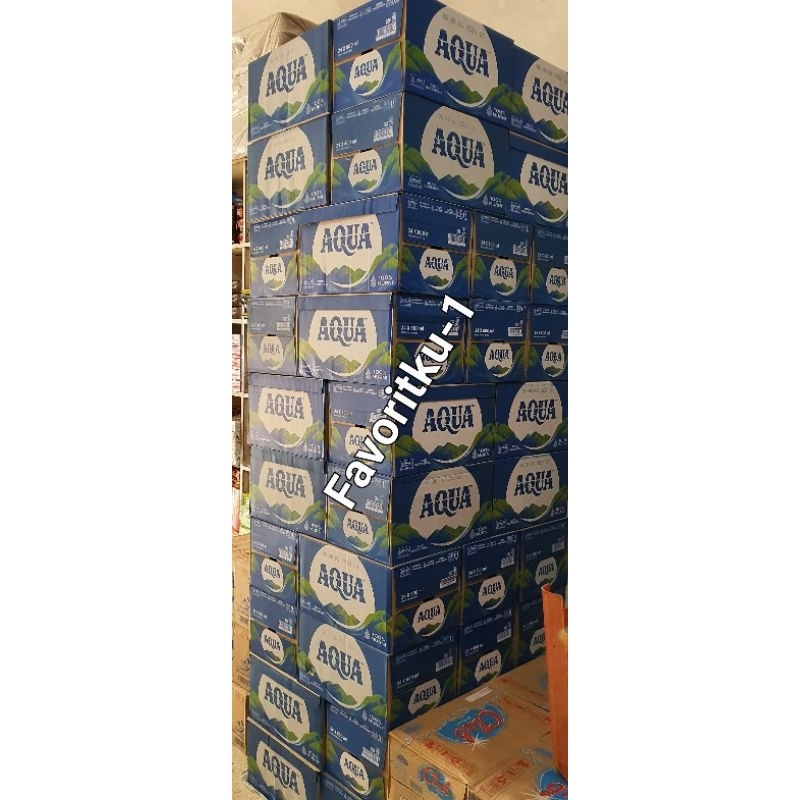 Jual Air Mineral AQUA Kemasan Botol 600 ml .1 Dos Isi 24 Botol | Shopee ...