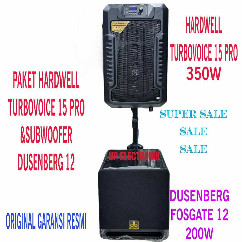 Jual Paket Sound System Speaker Portable 15 Inch Hardwell ...