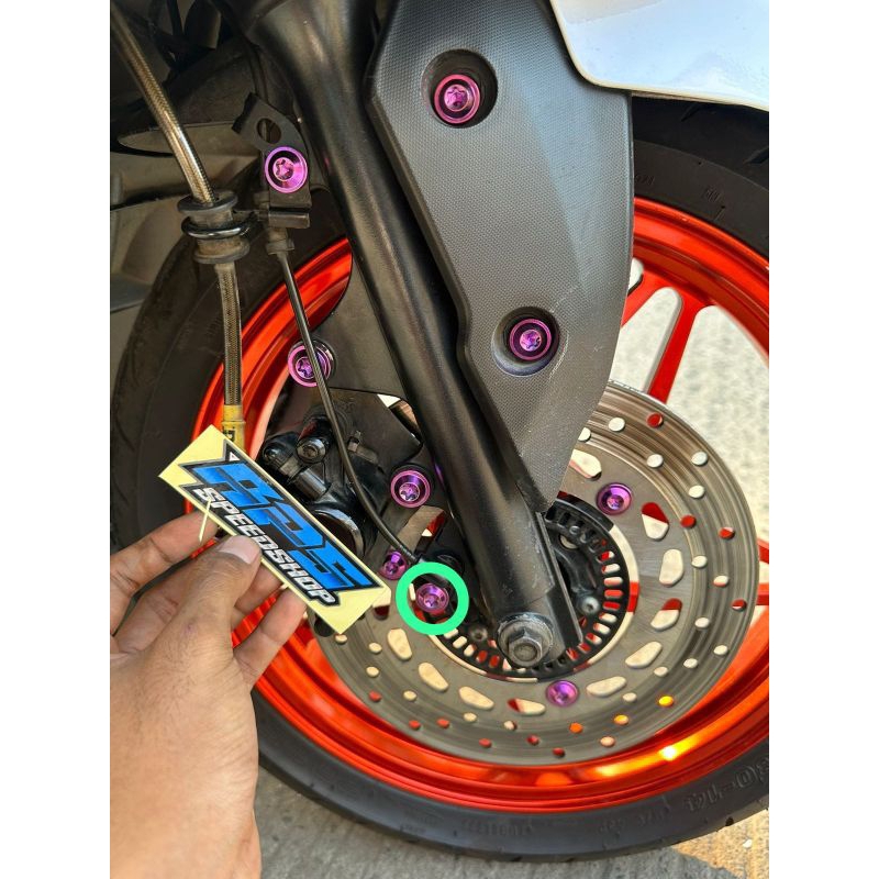 Jual Baut Titanium Sensor Disc Depan Yamaha Aerox Nmax Dll 1 Pcs ...