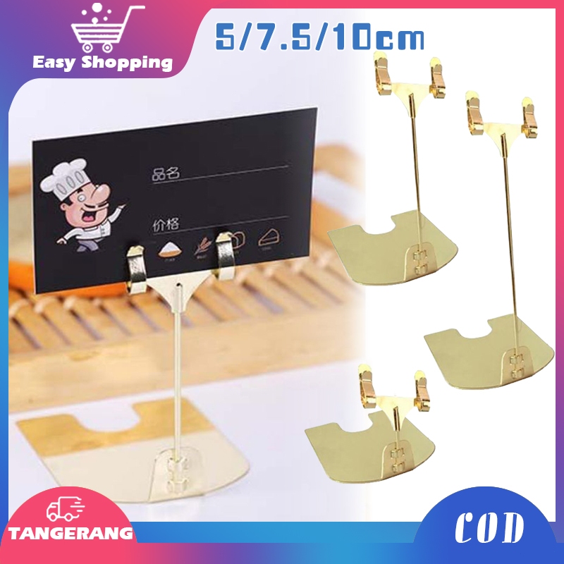 Jual Tiang Nomor Meja Standing Food Tag Table Number Holder Standing ...