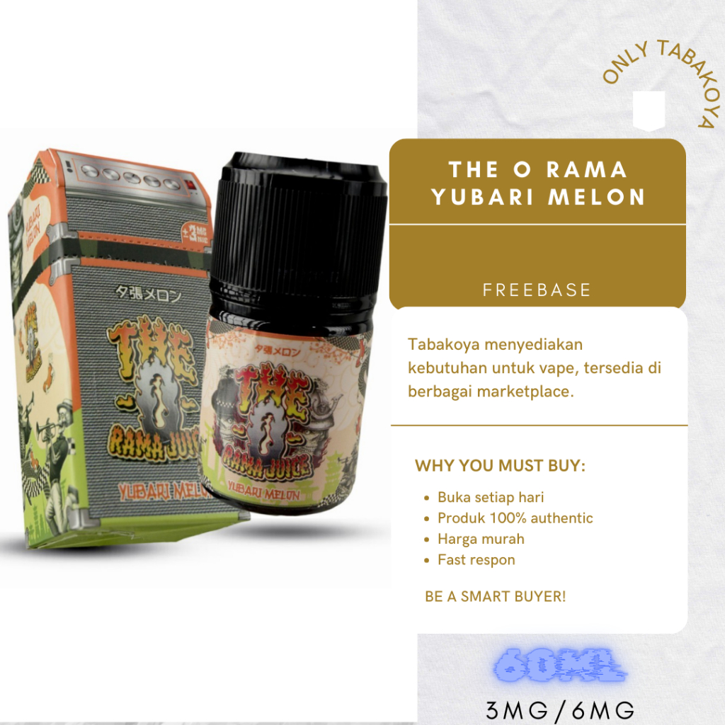 Jual Liquid The O Rama Juice V4 Yubari Melon G2 60ML Freebase by PODA x ...