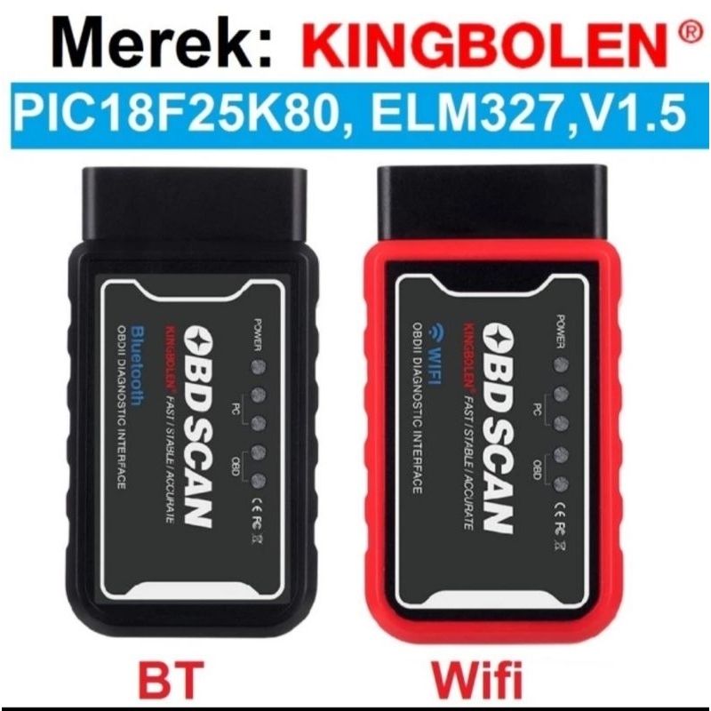 Jual KINGBOLEN Car Diagnostic OBD2 / ELM327, V1.5 Wifi | Shopee Indonesia